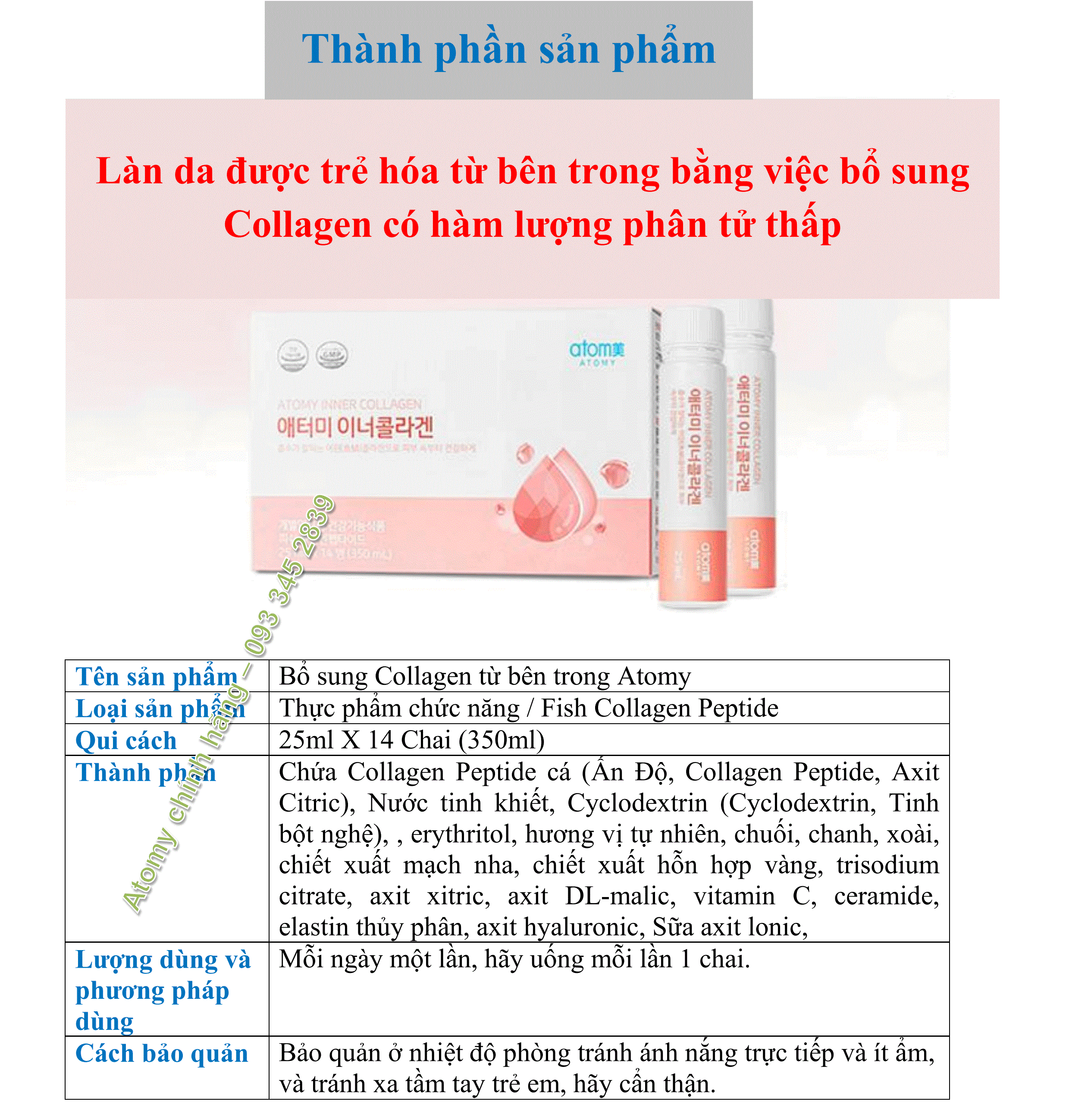 Atomy Inner Collagen - Bổ sung Collagen từ bên trong KoreaTitan.com
