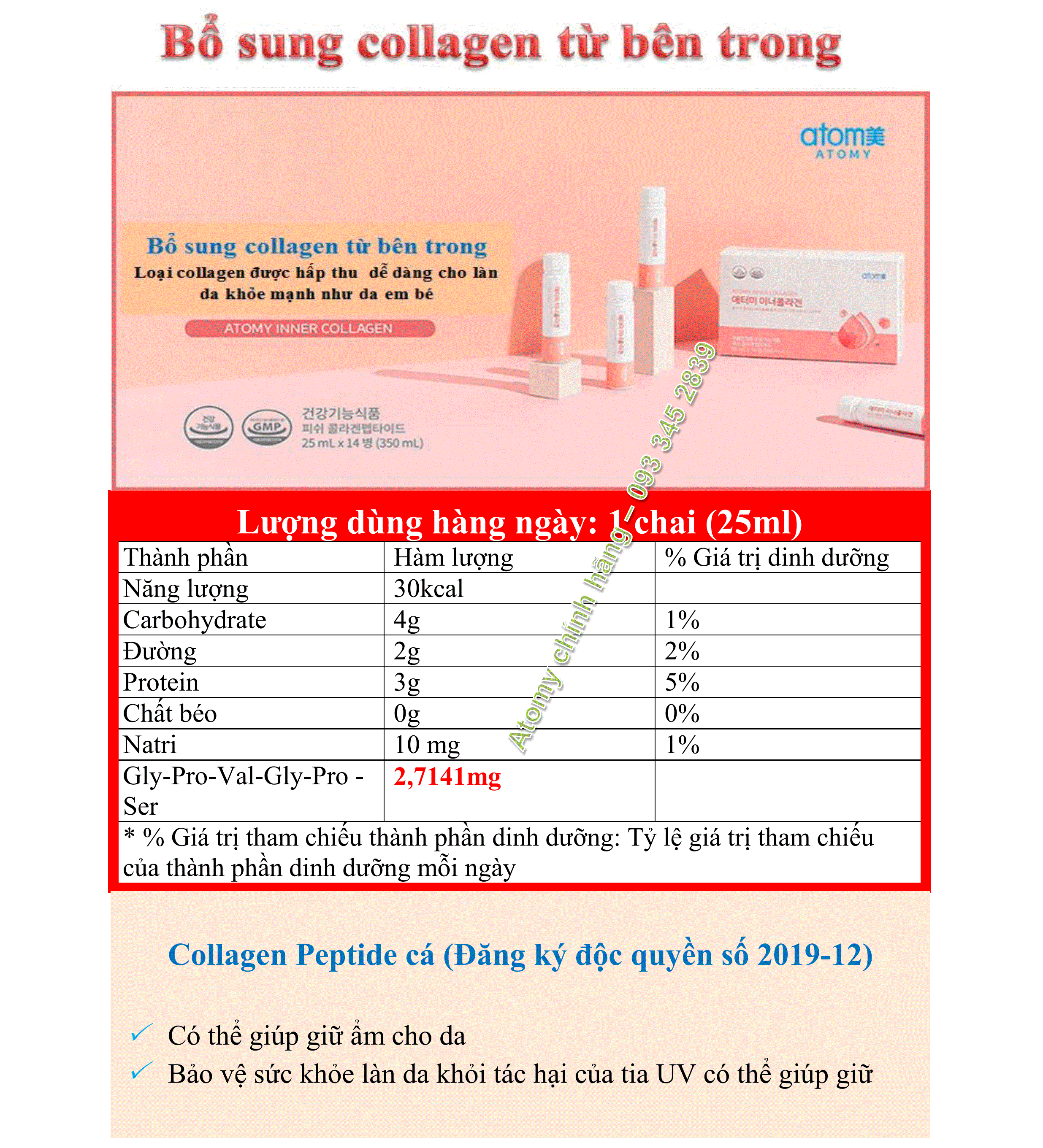 Atomy Inner Collagen - Bổ sung Collagen từ bên trong KoreaTitan.com