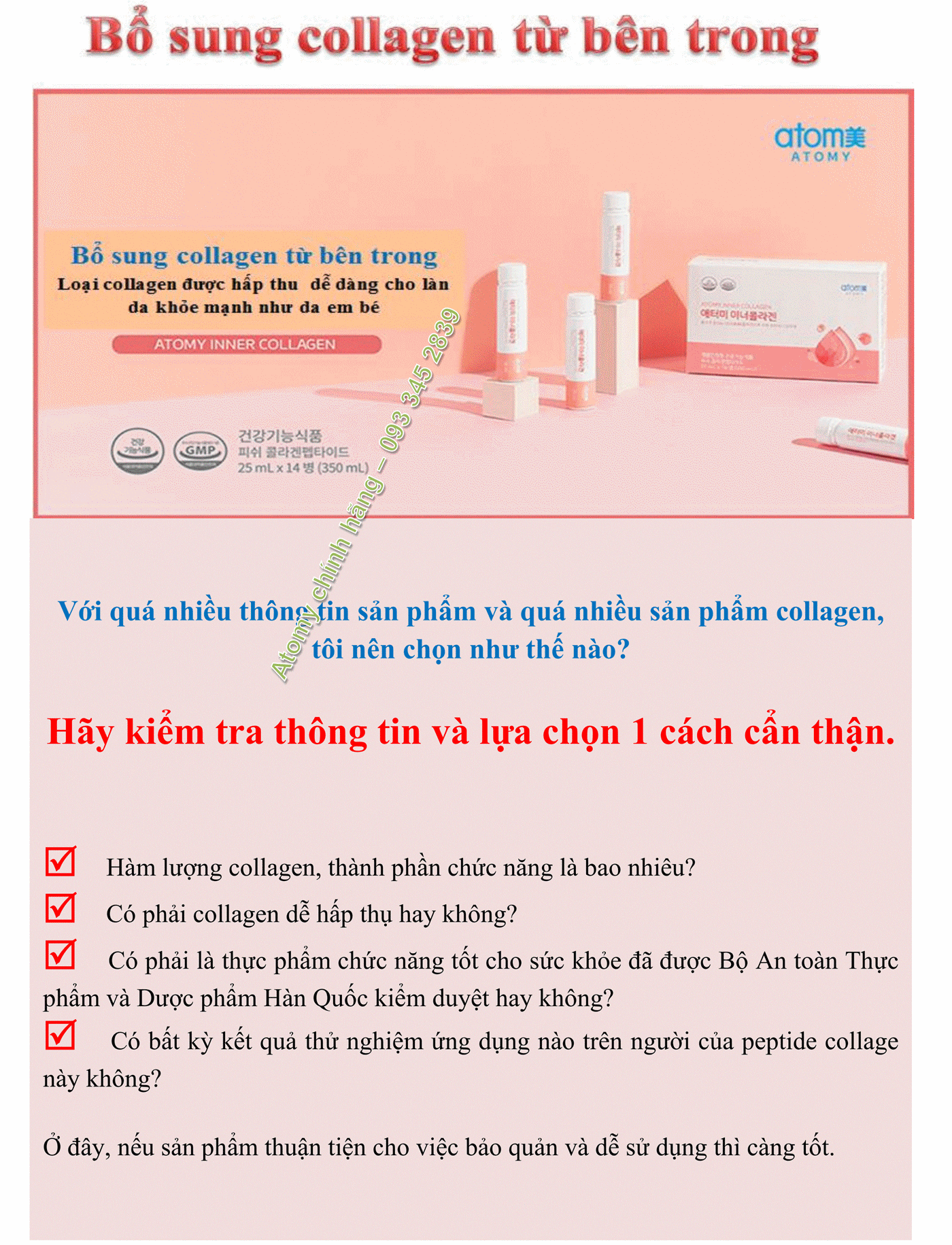 Atomy Inner Collagen - Bổ sung Collagen từ bên trong KoreaTitan.com
