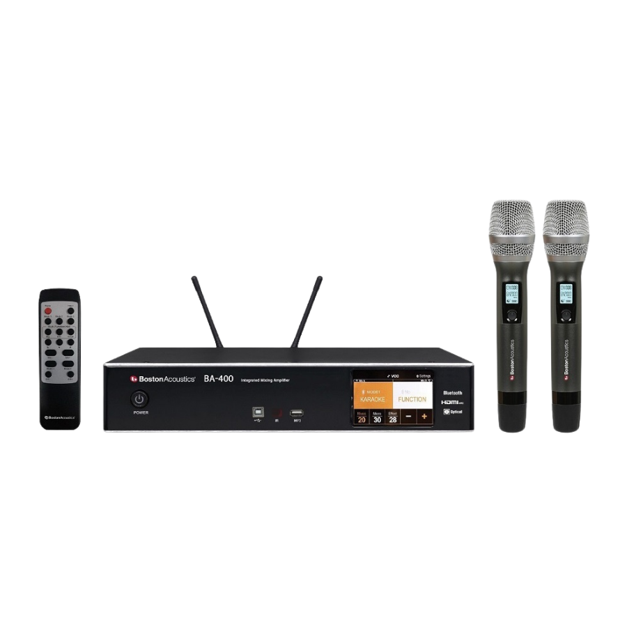 Amply Boston Acoustics BA400- Tích Hợp 2 Micro Không dây -Kết nối ...