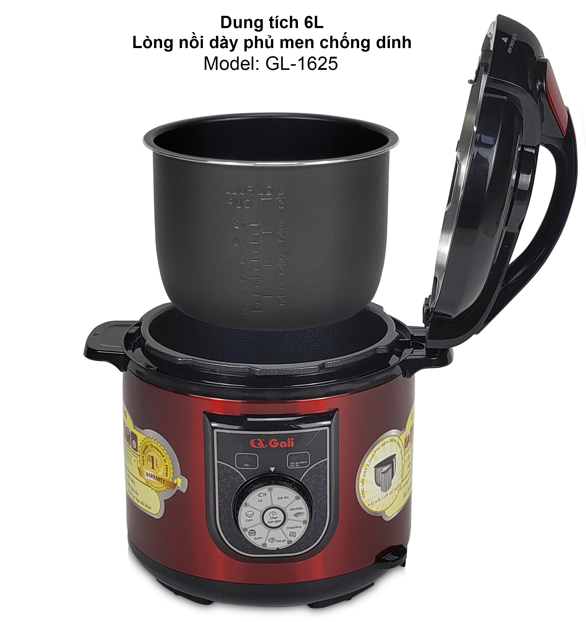 Nồi áp suất GL-1625 | Mua nồi áp suất GL-1625 Giá Rẻ Hơn tại Gali.Com.Vn
