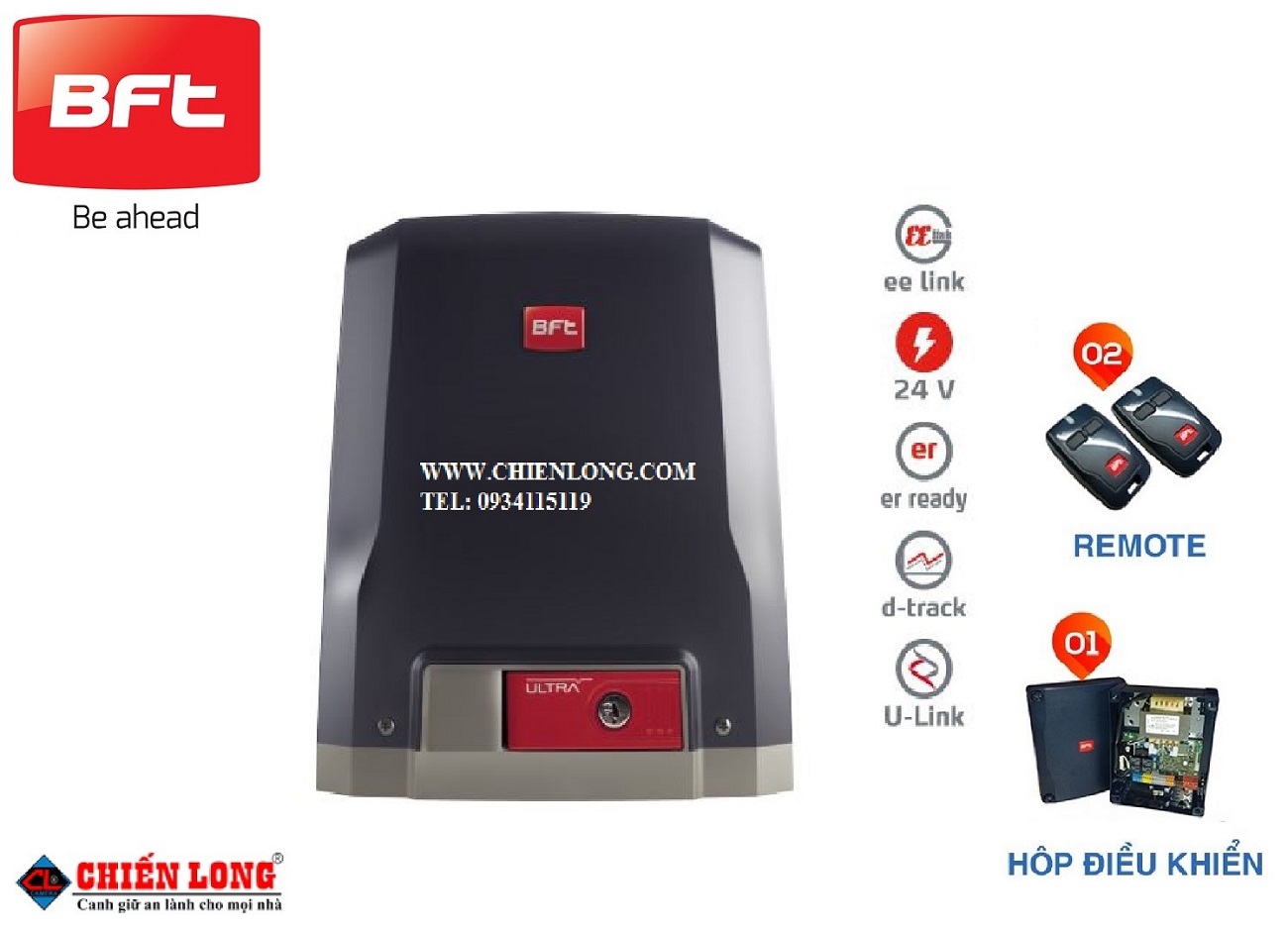 Motor cổng tự động Trượt Lùa BFT-DEMOS A600 BT | Made in Italy