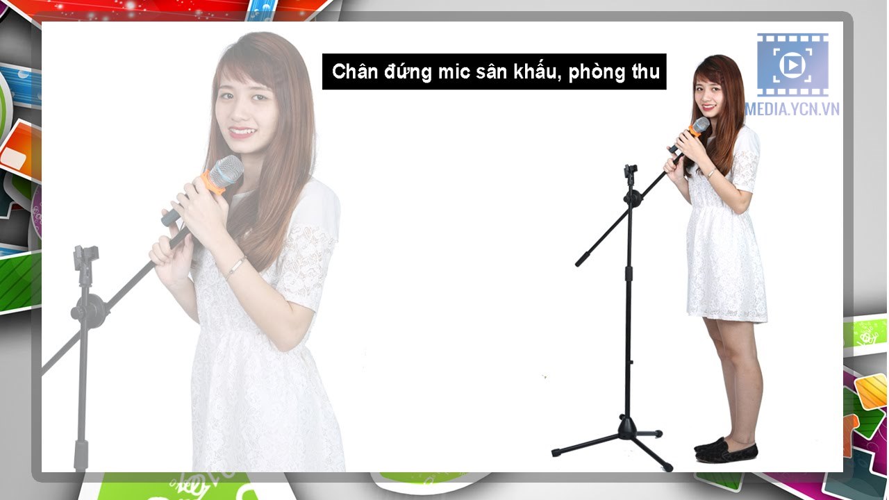 Cho thuê chân mic đứng biểu diễn sân khấu MS001