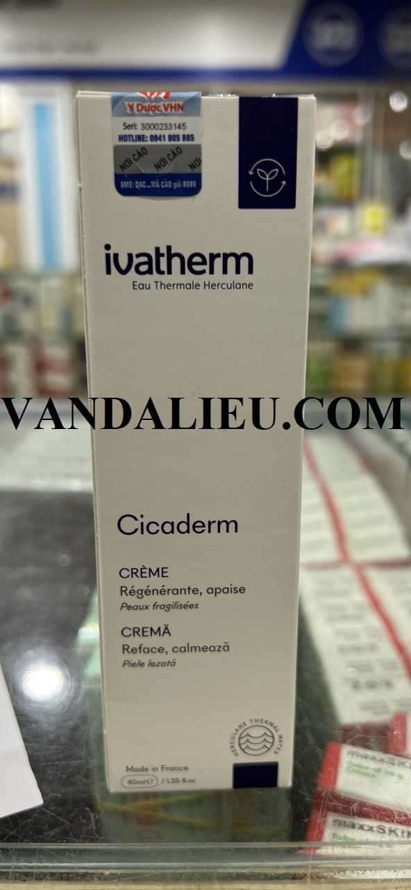 IVATHERM CICADERM CREME HỘP 40ML . KEM DƯỠNG TÁI TẠO DA VÀ NGĂN NGỪA ...