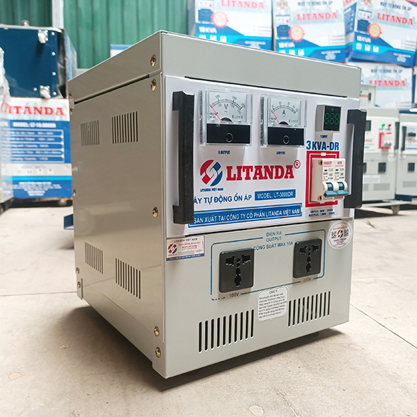 AVR 3KVA | Ổn Áp Litanda 3KVA Dải 90V~250V Dây Đồng 100% NEW