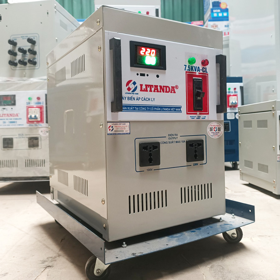 Biến Áp Cách Ly 1 Pha 7.5KVA 7.5KW LiTanda Cho Gia Đình Số 1 Việt Nam