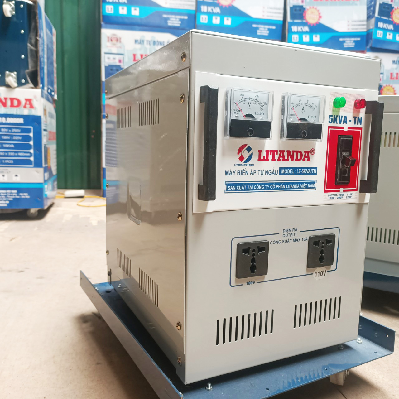 Biến Áp Đổi Nguồn 5KVA 5KW 5000 Dây Đồng Điện Ra 200V 120V 110V 100V