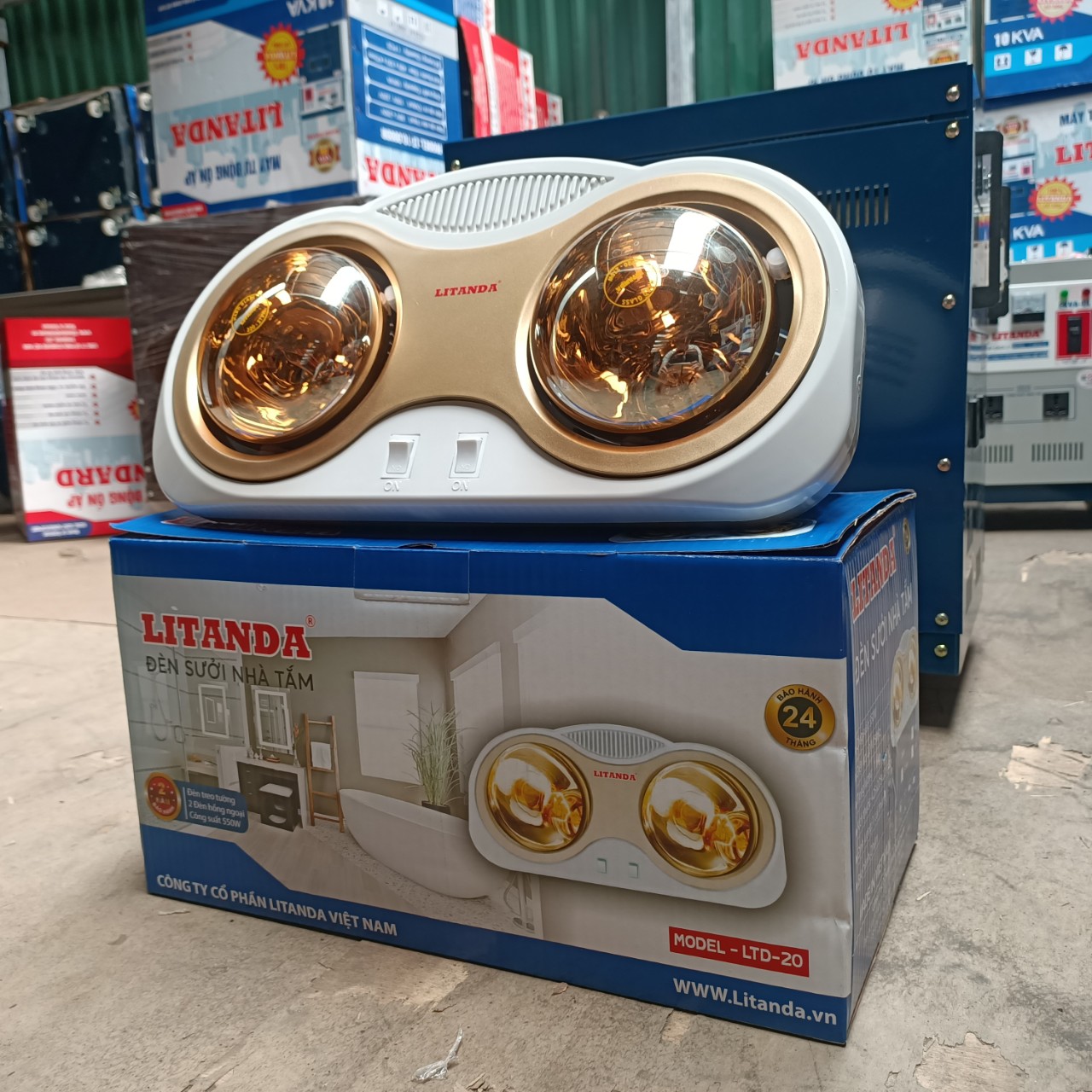 Các Bước Lắp Đặt Đèn Sưởi Nhà Tắm 2 Bóng Litanda Đúng Cách Nhất