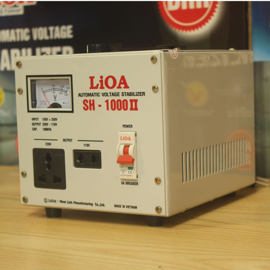 LiOA SH 1000 II Ổn Áp Lioa 1Pha 1KW Dải 150V Chính Hãng Lioa Nhật Linh