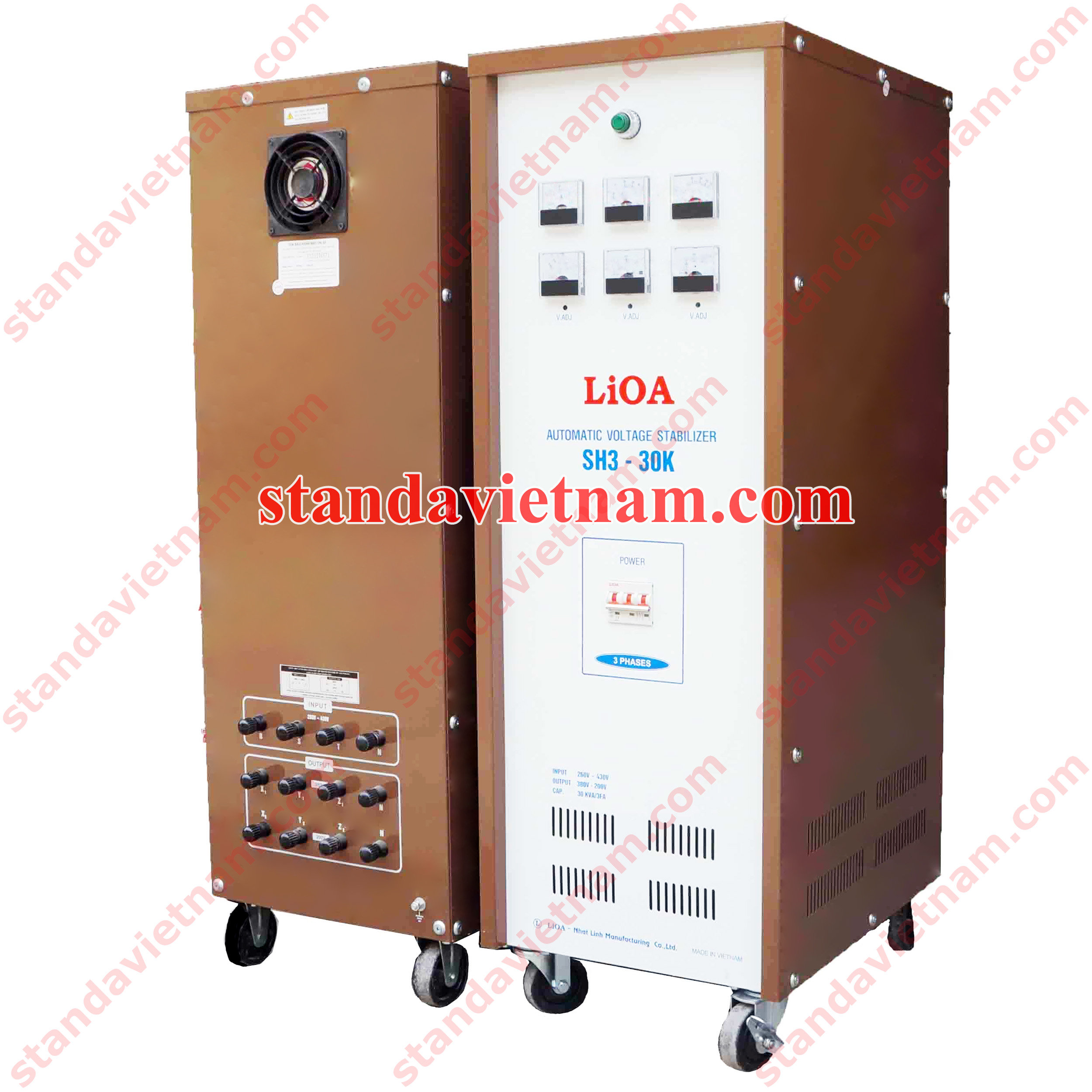 Ổn Áp LiOA 30KVA 3 Pha Dải 260V~430V, Model SH3-30K