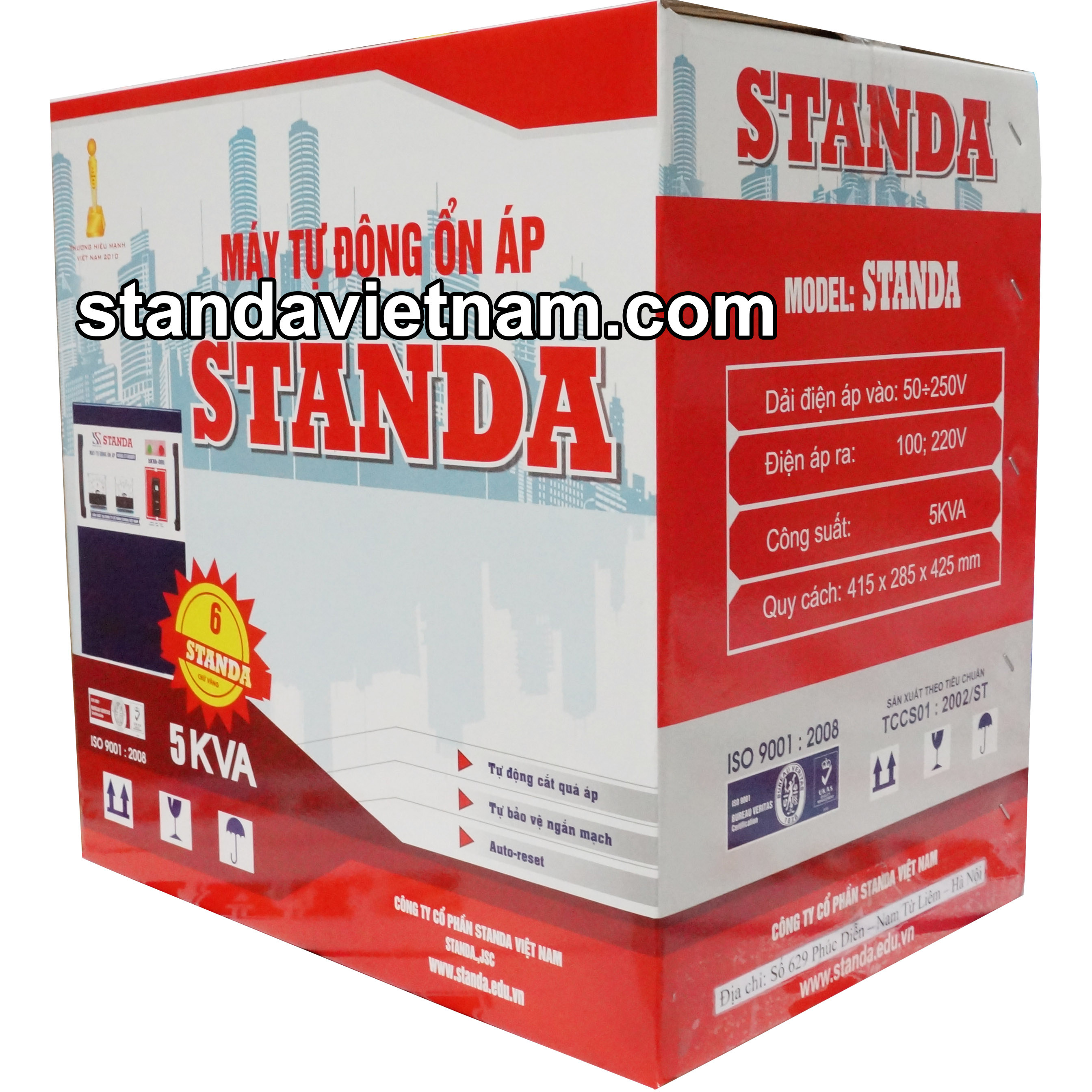 Ổn áp Standa 5KVA DRI (50V-250V)-STANDA CHÍNH HÃNG Đã Đổi Tên Litanda