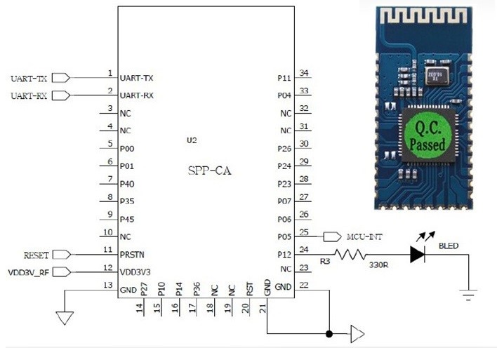 Module Bluetooth Serial SPP-C Slave Linh Kiện 888 Module Bluetooth Serial SPP-C Slave Linh Kiện 888