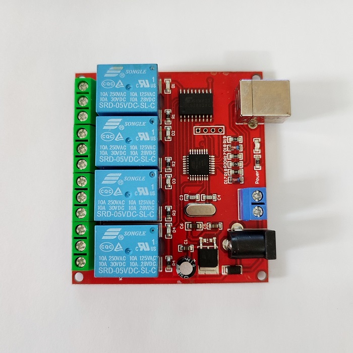 Relay 4 Kênh 5V Điều Khiển Qua Cổng USB Linh Kiện 888