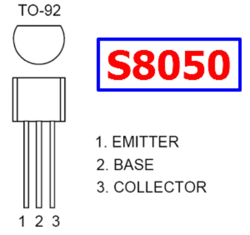Transistor NPN S8050 0.5A-40V Chất Lượng Cao | Linh Kiện Điện Tử 3M