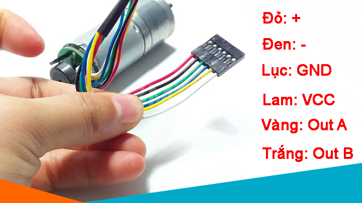 Động Cơ Giảm Tốc Encoder 26 Xung Chất Lượng Cao | Linh Kiện Điện Tử 3M