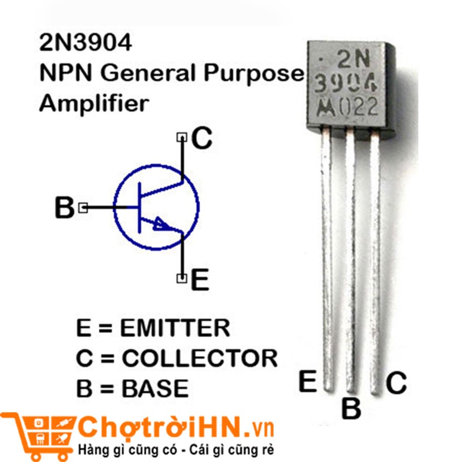 Transistor NPN 2N3904 0.2A-40V Chất Lượng Cao | Linh Kiện Điện Tử 3M
