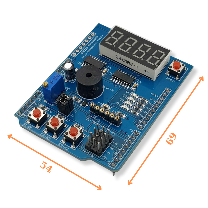 Arduino Multi Function Shield Bo Mở Rộng đa Năng Cho Arduino Uno R3