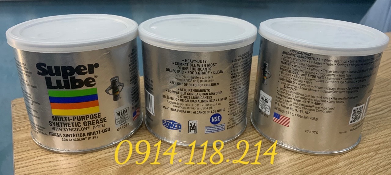 Mỡ Super Lube 400-g Jar Multi-Purpose Synthetic Grease