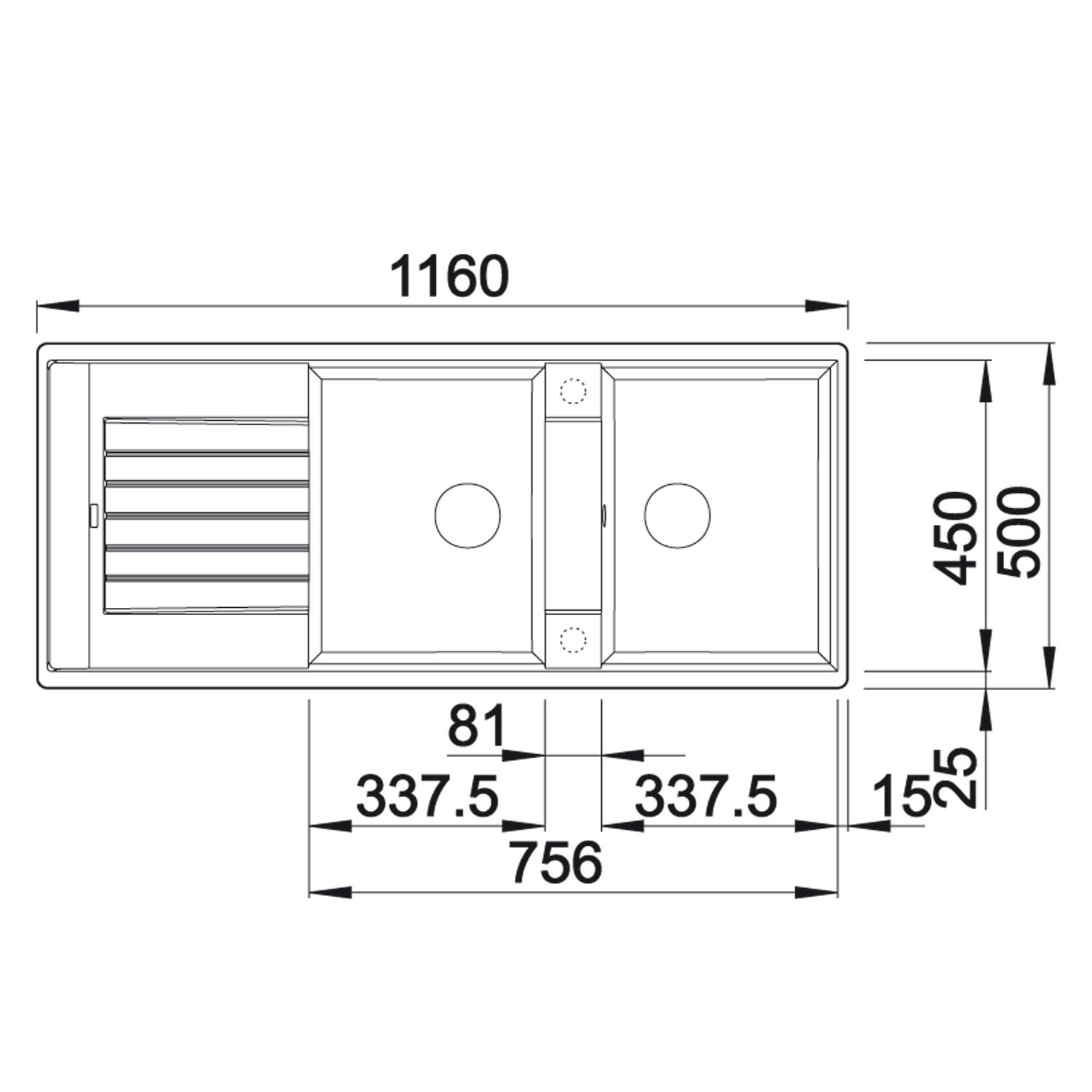 CHẬU ĐÁ BLANCO ZIA 8S JASMIN 515598 Shop Hàng Đức