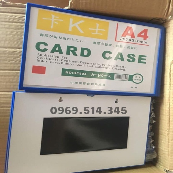 Card case A4, A3, A5, A6 chống tĩnh điện | Có nam châm - Đủ loại ĐẠI BÀNG