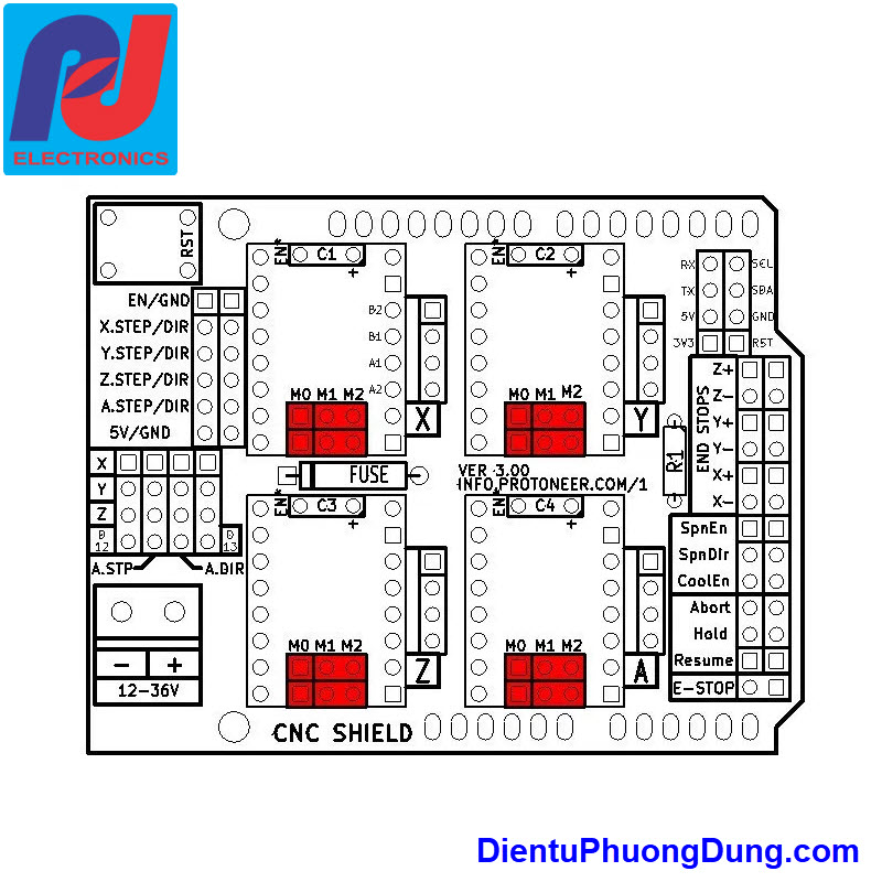 Module CNC Shield V3 | Điện tử Phương Dũng