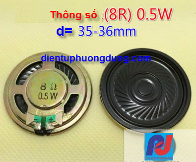 Loa 8R - 0.5W - d 36mm 40mm | Điện tử Phương Dũng