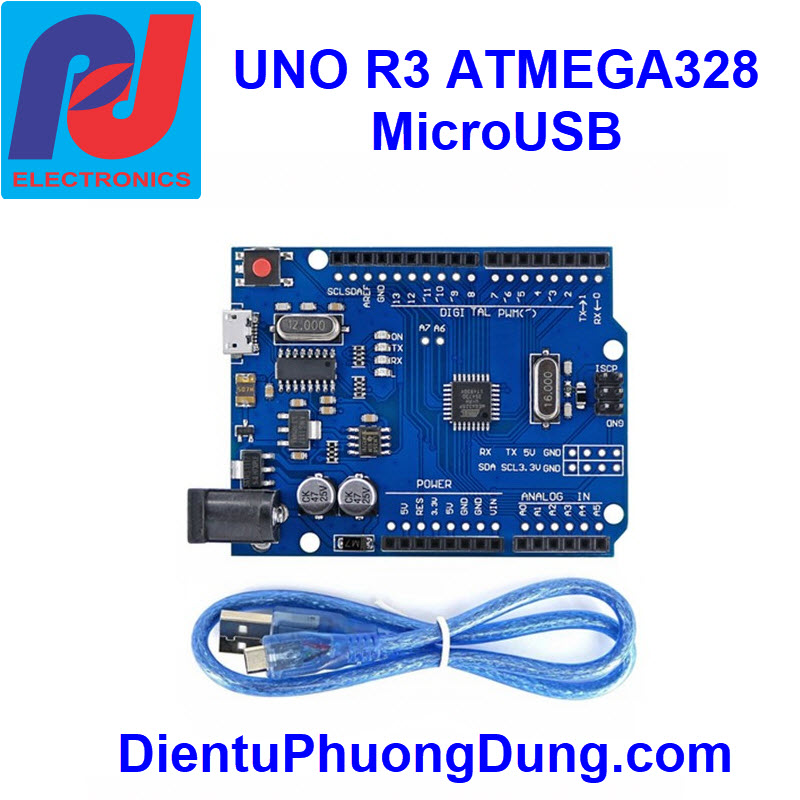 KIT Arduino UNO R3 CH340 | Điện tử Phương Dũng