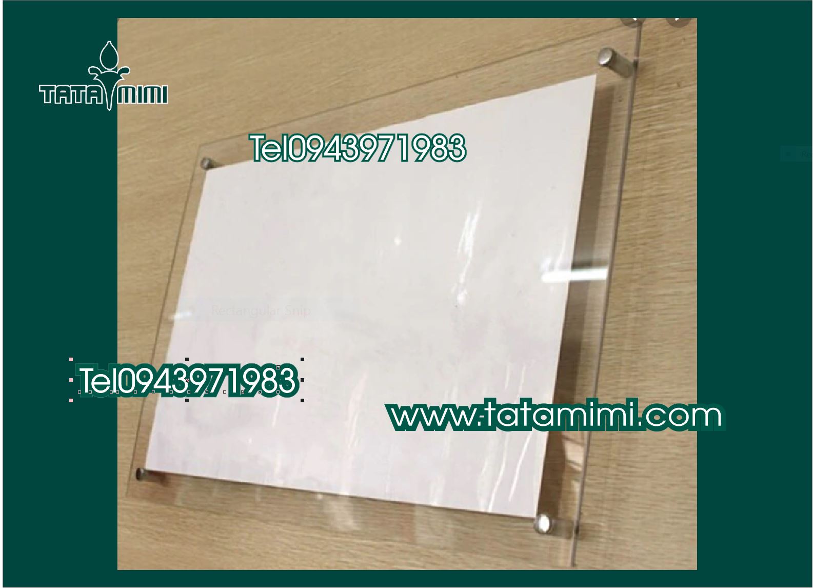 Khung mica poster treo tường.