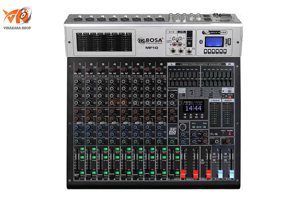 Mixer Karaoke BOSA MF10, 10 line, USB, Bluetooth | Vinakara.com
