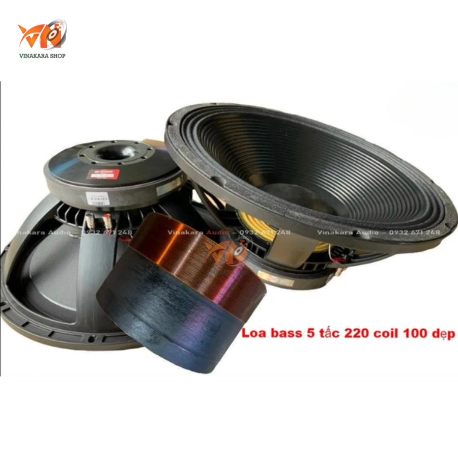 Loa bass 5 tấc 220 coil 100 dẹp | Vinakara.com