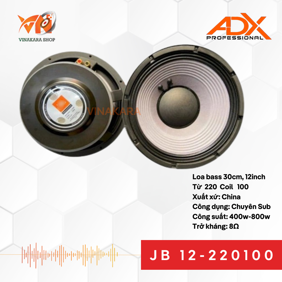Loa bass rời 30 3 tấc từ 220 coil 100, JB 12-220100 | Vinakara.com