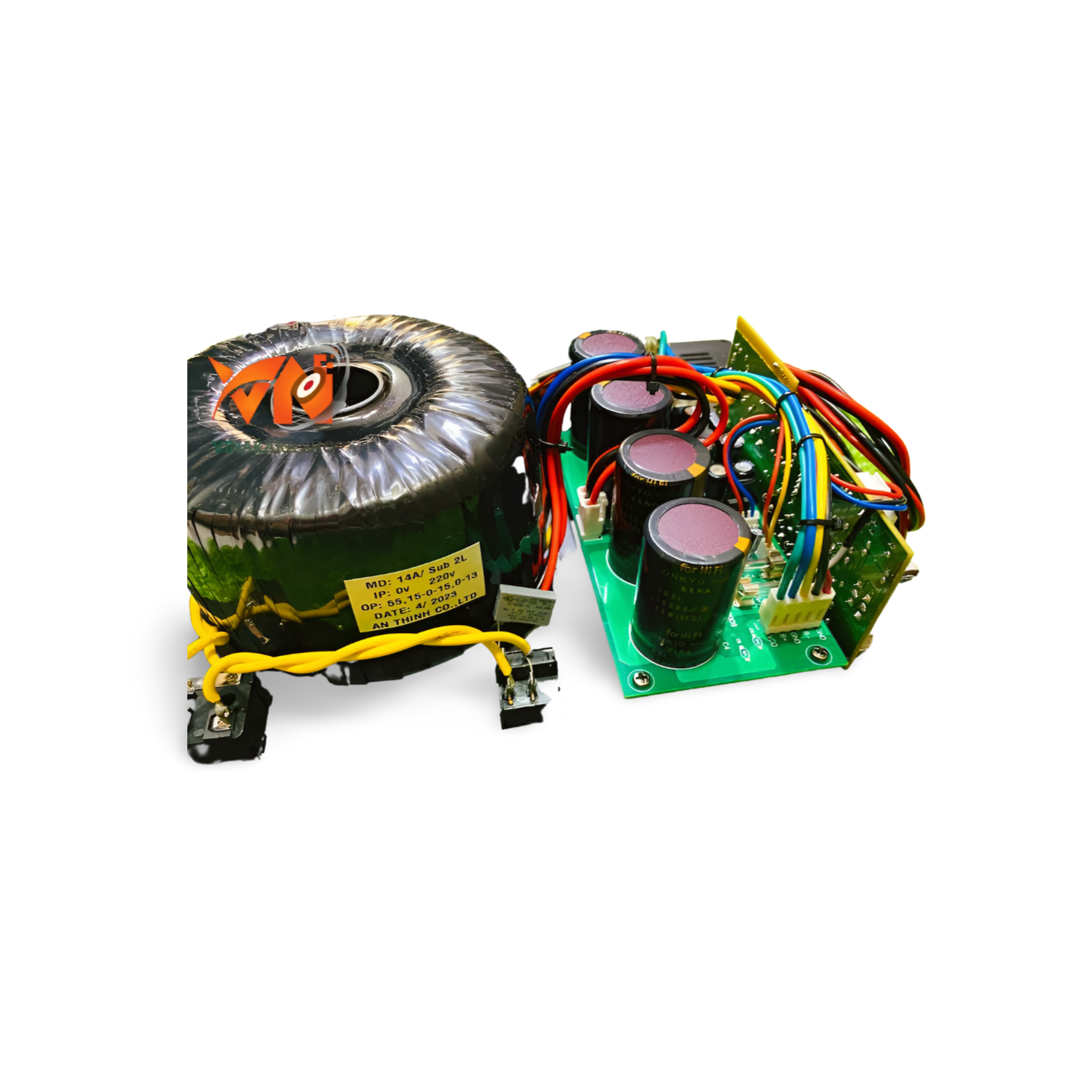 Mạch loa sub điện 10 sò MSD100 (600-800W, KT27x29,5cm, TỤ ĐEN ...