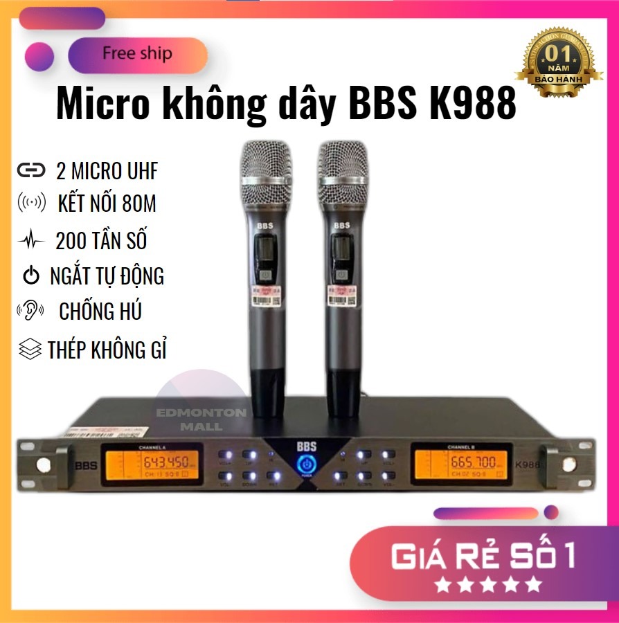 Micro không dây BBS K988 | Vinakara.com