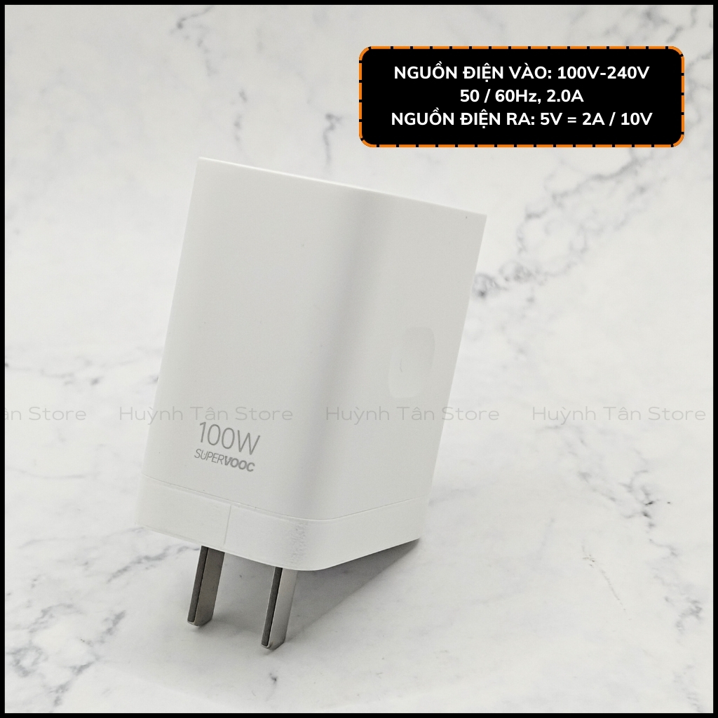 Bộ sạc nhanh oppo supervooc 100w chính hãng cáp sạc 10A zin USB Type C ...