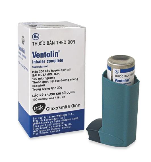 Ventolin inhaler 100mcg/liều – Siêu thị thuốc việt