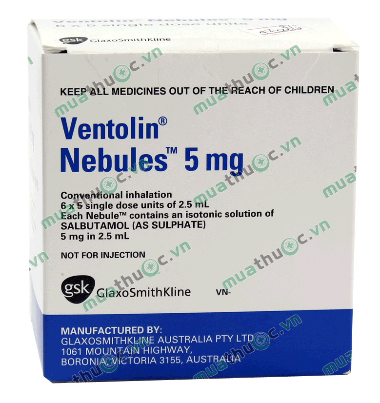 Ventolin Nebules 5mg – Siêu thị thuốc việt