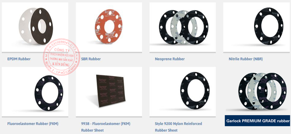Gioăng tấm cao su chất lượng cao Premium-grade của hãng Garlock | KIDUCO