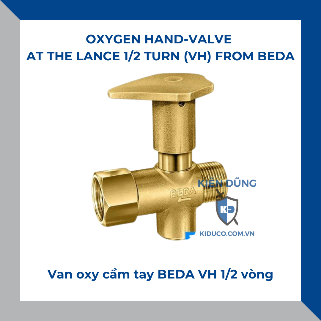 Van BEDA Oxygen Hand-Valve at the Lance "1/2 Turn" (VH) | Kiên Dũng ...