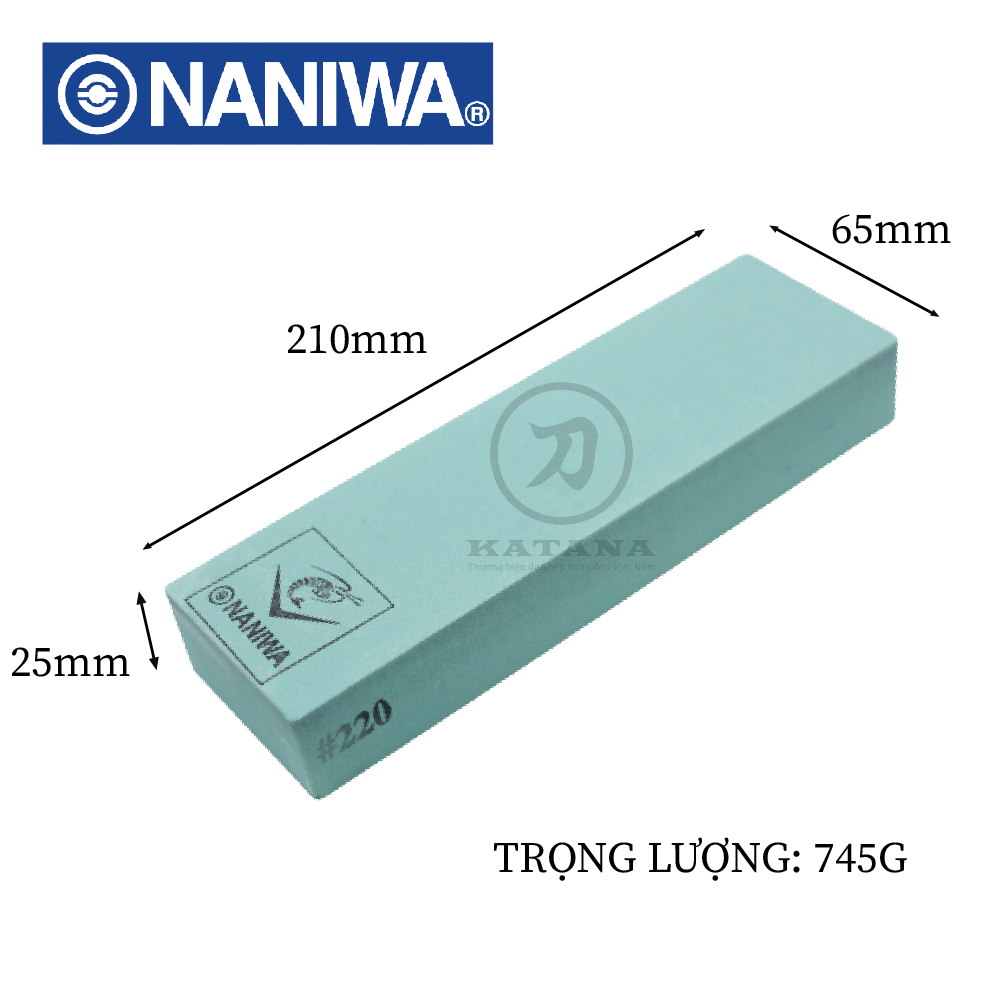 Đá mài phá Naniwa #220 ( cỡ vừa) - NAV 220 – Dao Nhật KATANA