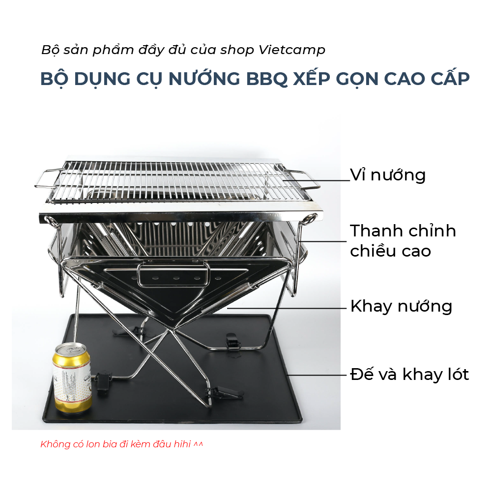 Vỉ nướng BBQ chống gỉ - Size M – Dao Nhật KATANA