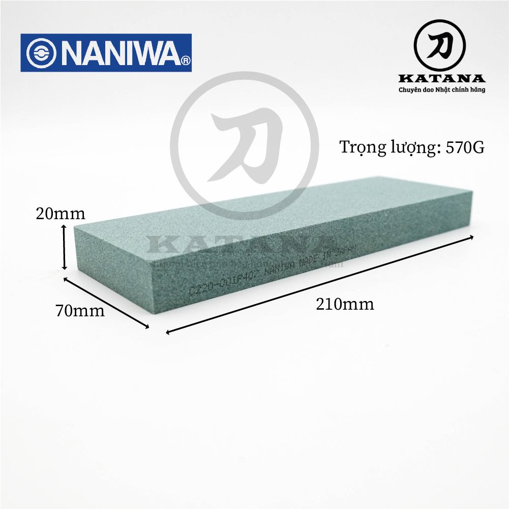 Đá mài phá Naniwa Nhật Bản #220 DELUX C 102 (210x70x20) – Dao Nhật KATANA