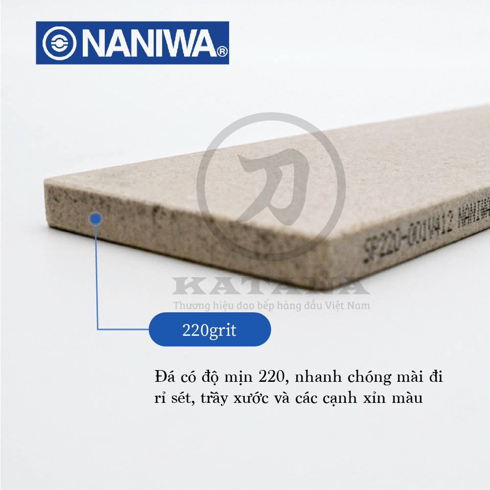Đá mài phá Naniwa Nhật Bản #220 SUPER SP 402 (210x70x10) – Dao Nhật KATANA