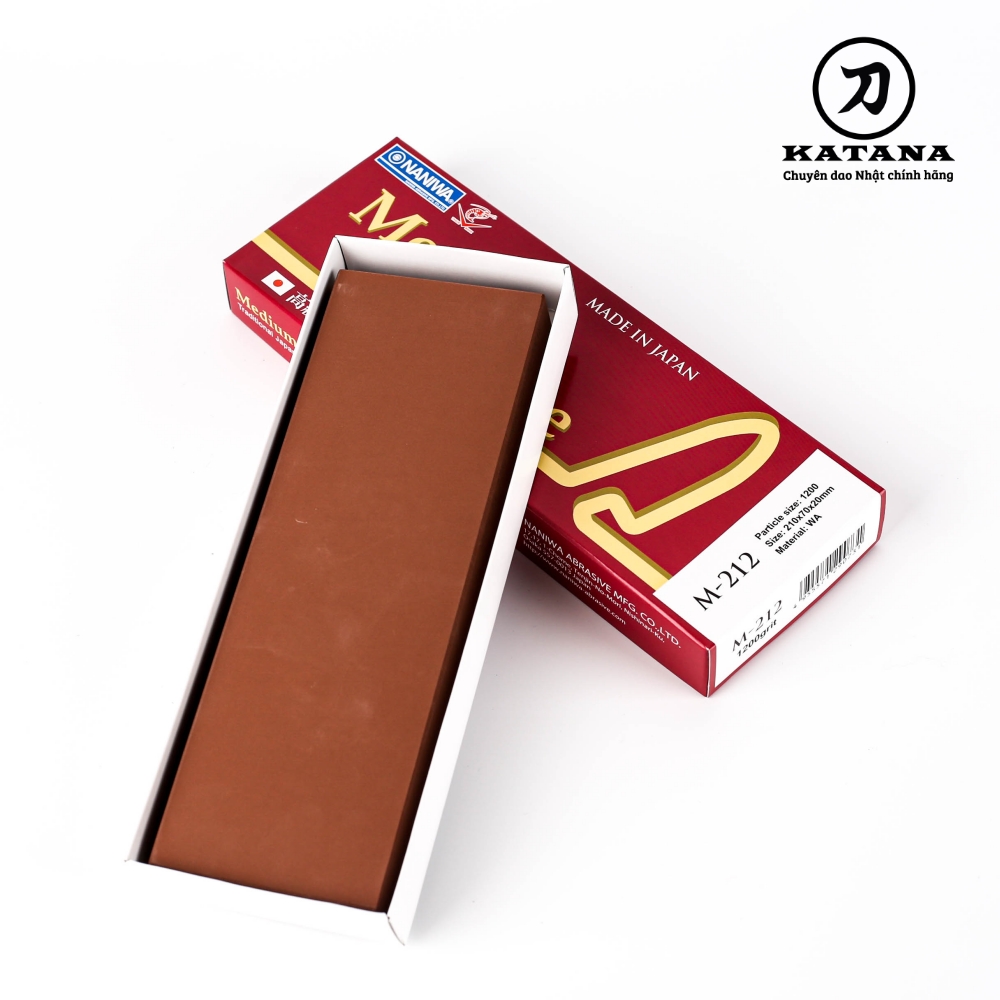 Đá mài trung Naniwa Nhật Bản #1200 DELUX M 212 (210x70x20) – Dao Nhật KATANA