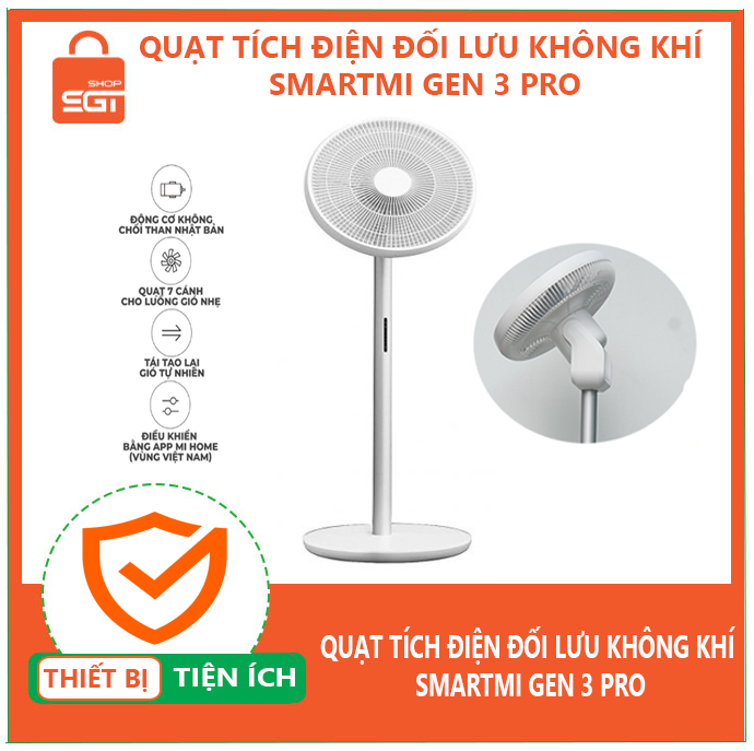 Quạt tích điện đối lưu không khí Smartmi Gen 3 PRO - SGTShop