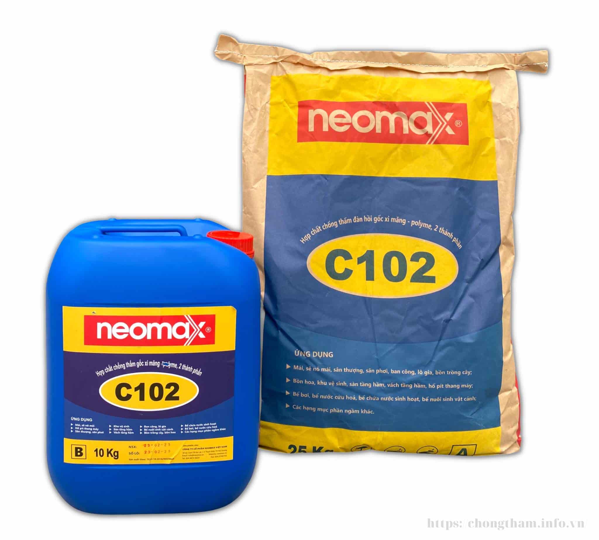 Neomax C102 Flex - Chống thấm đàn hồi gốc xi măng, 2 thành phần, cao ...