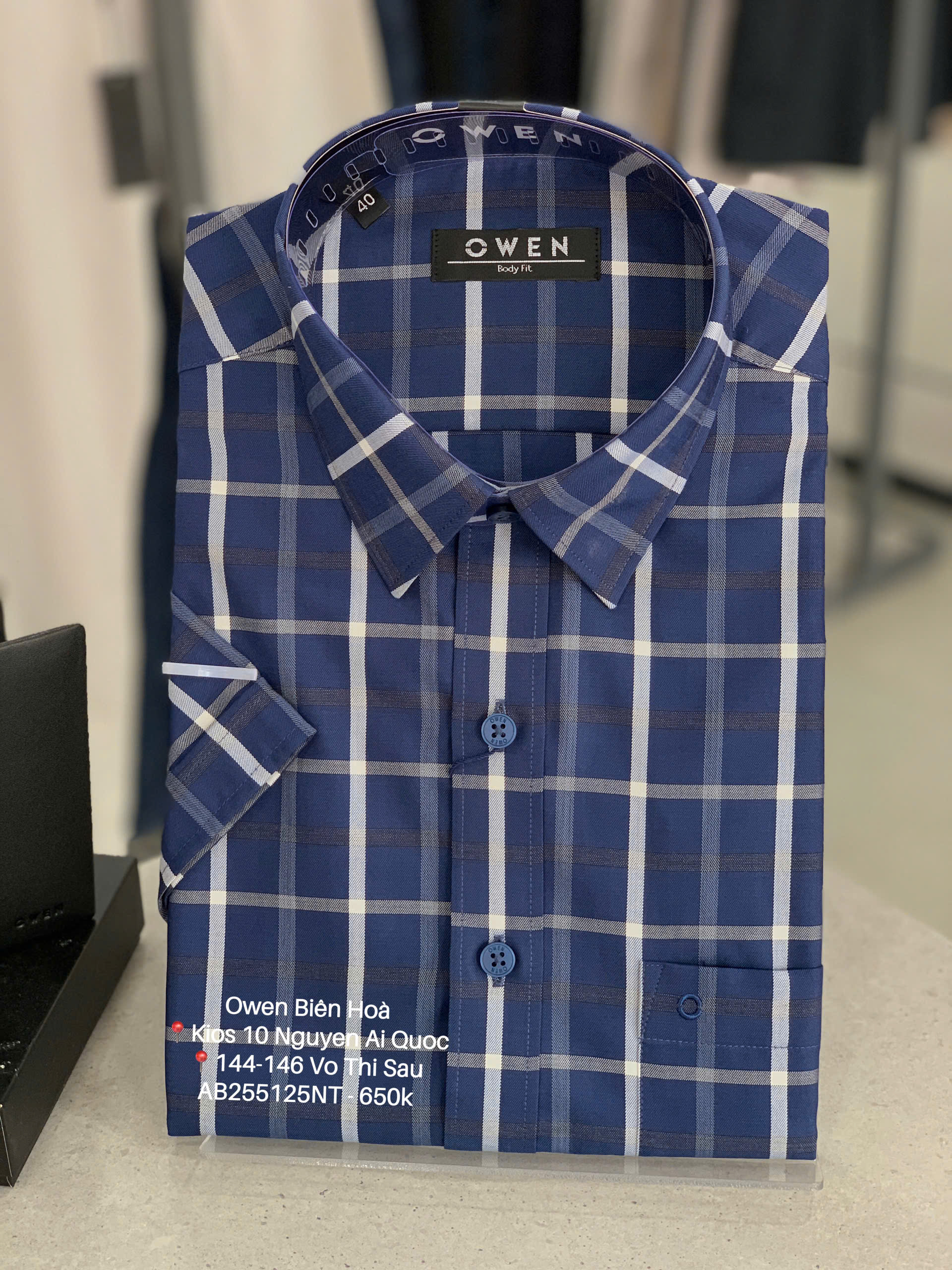 ÁO SƠ MI NGẮN TAY AB255160NT