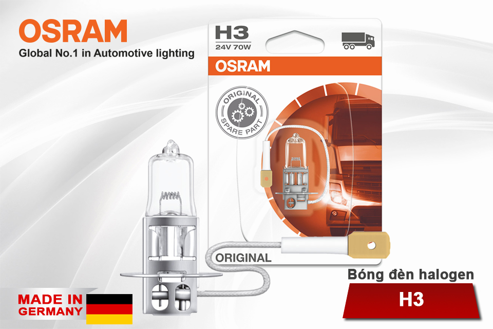 Bóng đèn halogen OSRAM ORIGINAL H3 24v 70w