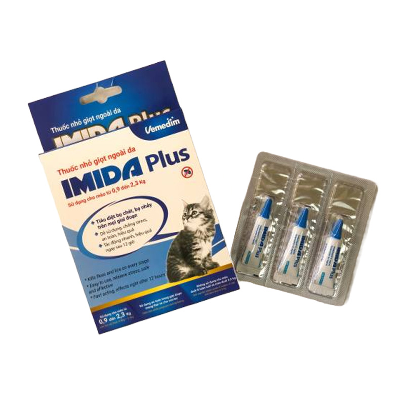 IMIDA Plus nhỏ gáy phòng trị bọ chét, bọ nhảy cho mèo