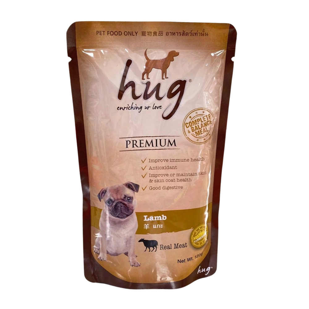 Pate Hug gói 120g Lamb vị cừu cho chó