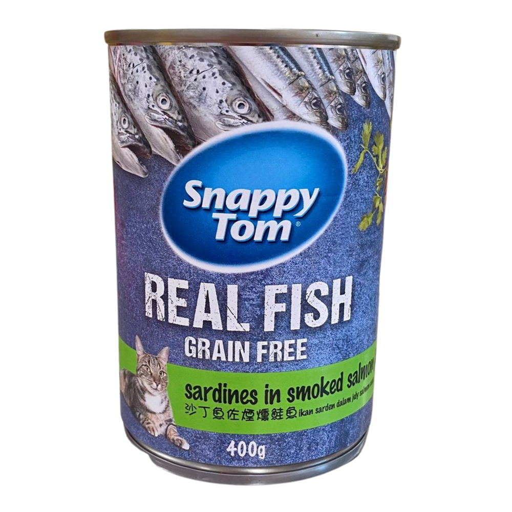 Pate lon 400g Snappy Tom Real Fish Sardines in Smoked Salmon cá trích ...